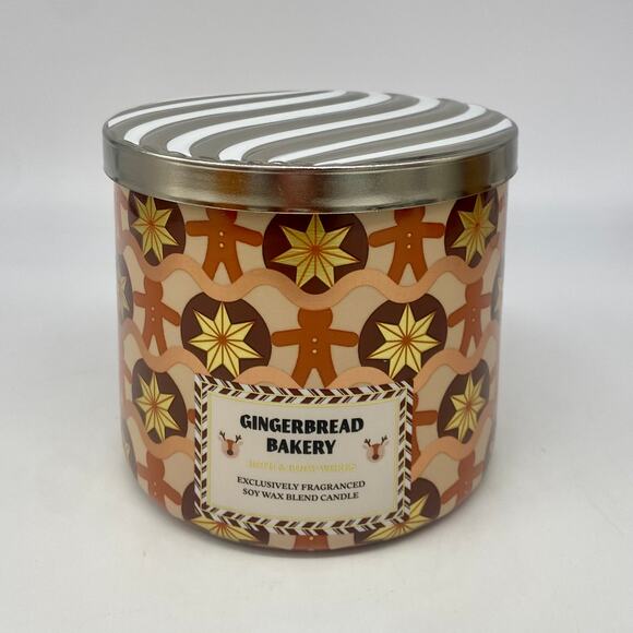 Bath & Body Works | Accents | Bath Body Works Gingerbread Bakery 3wick ...